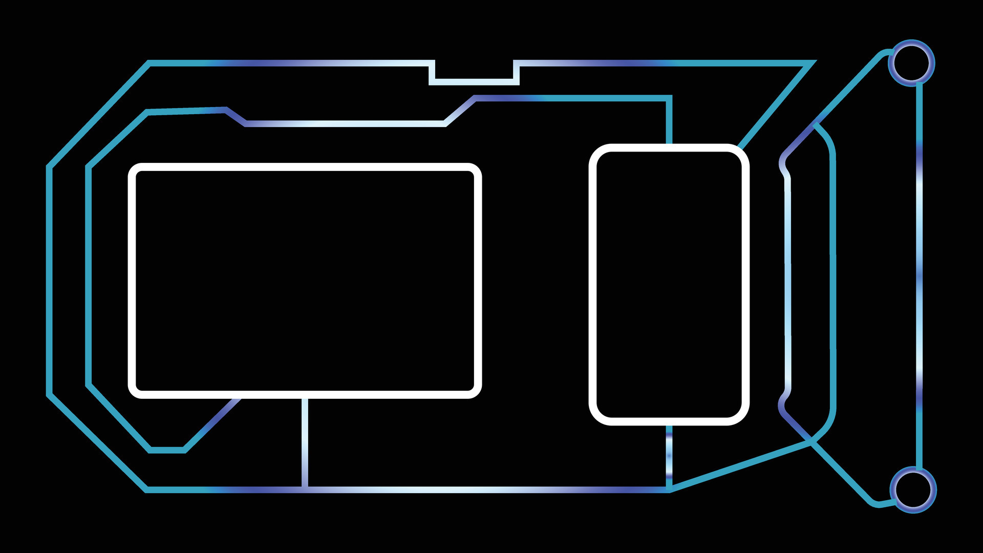 Stripes Technology Circuit Board Vector Concept Abstract Background