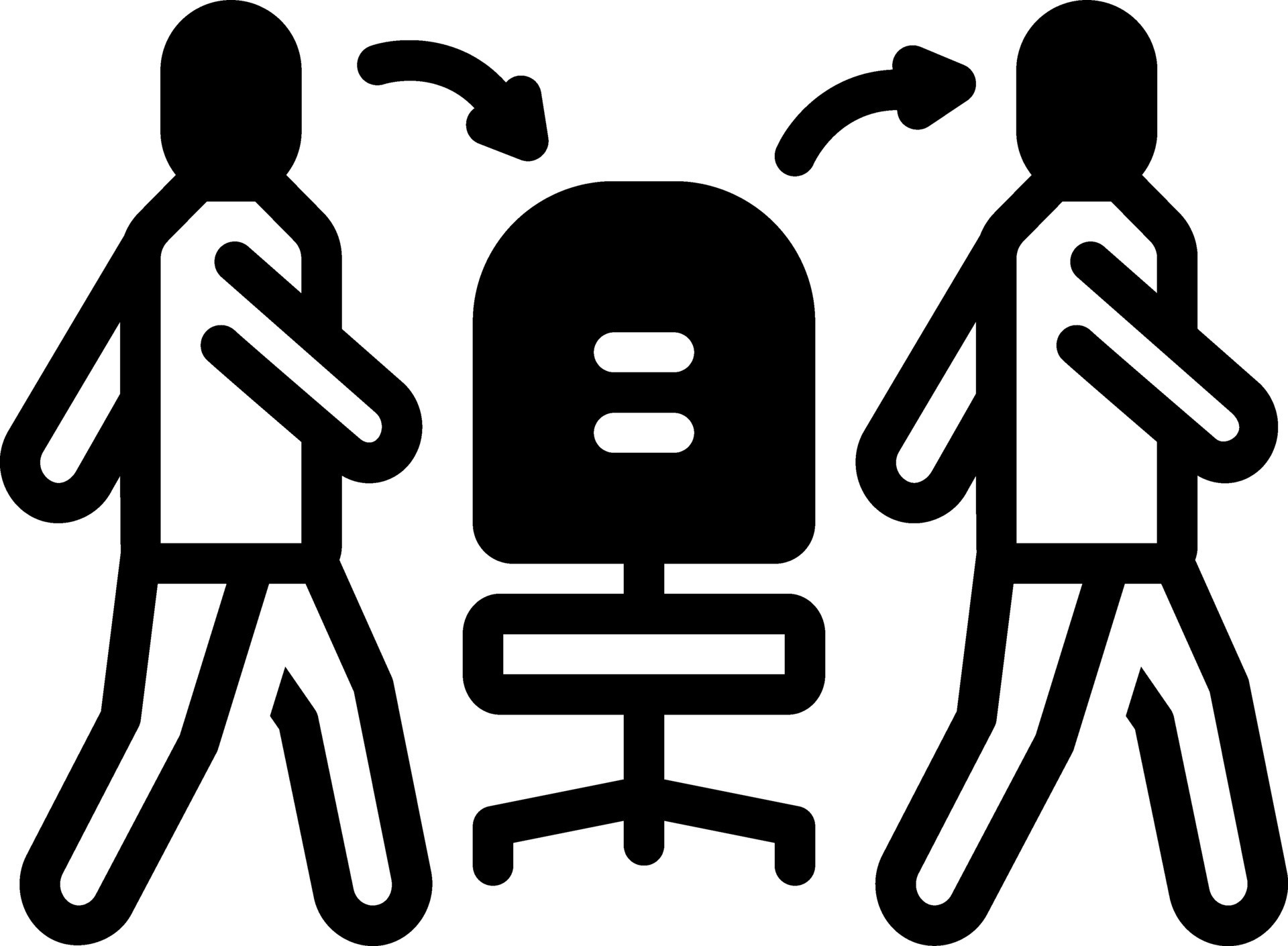 solid icon for substitute 34618437 Vector Art at Vecteezy