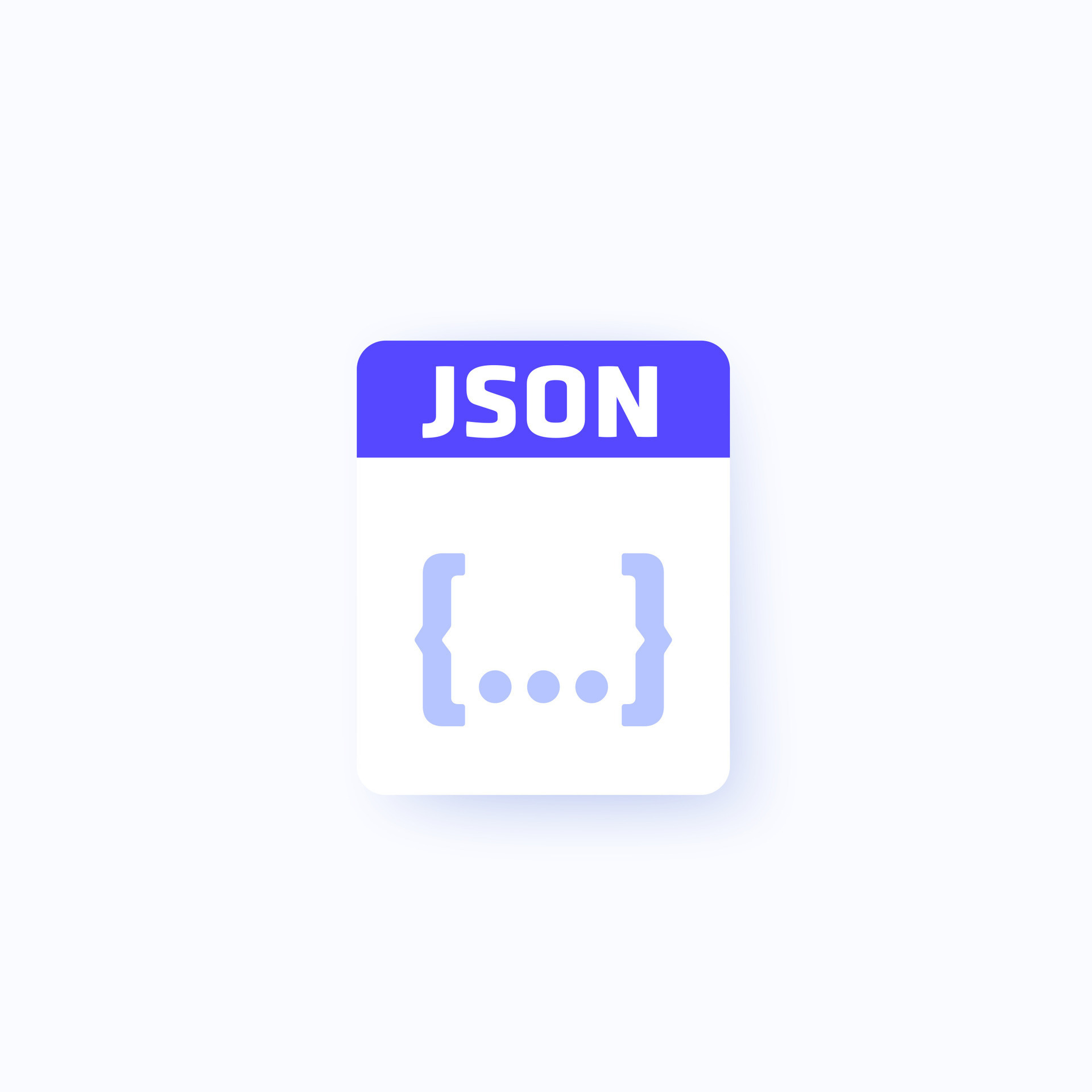 JSON file format icon for apps, vector 34619772 Vector Art at Vecteezy
