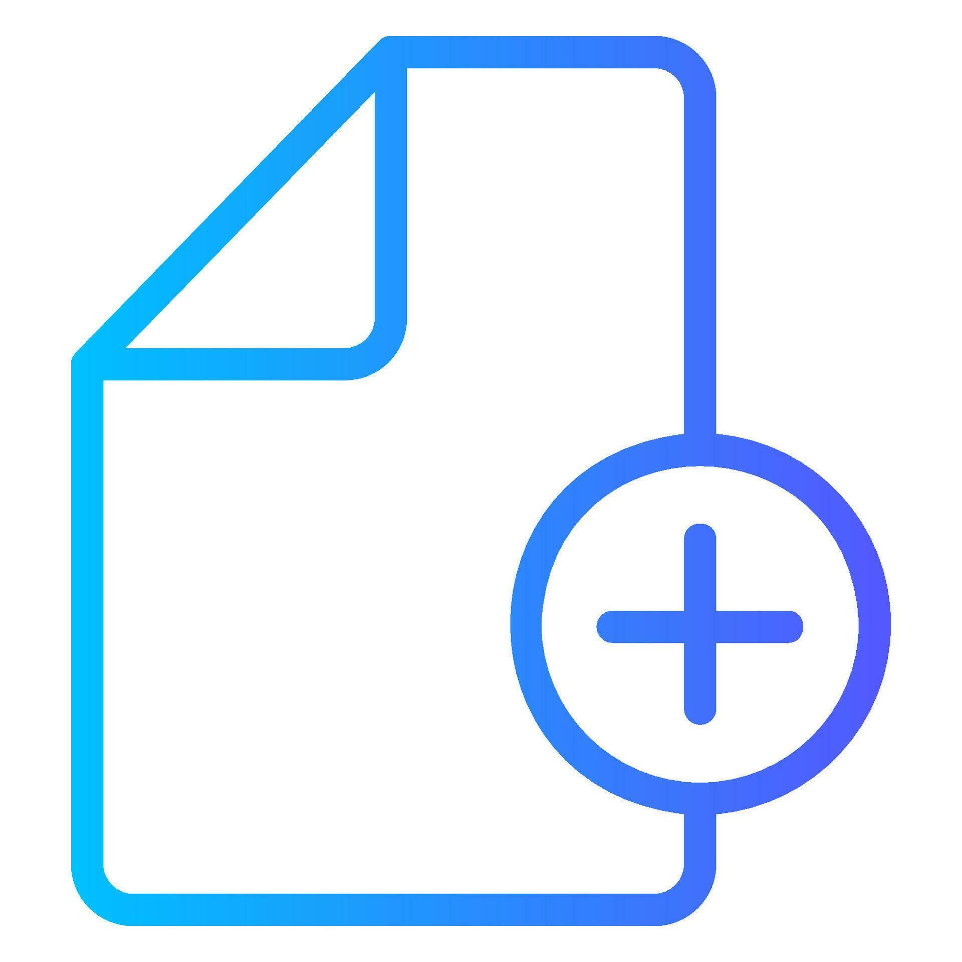 Add File gradient icon 34621347 Vector Art at Vecteezy