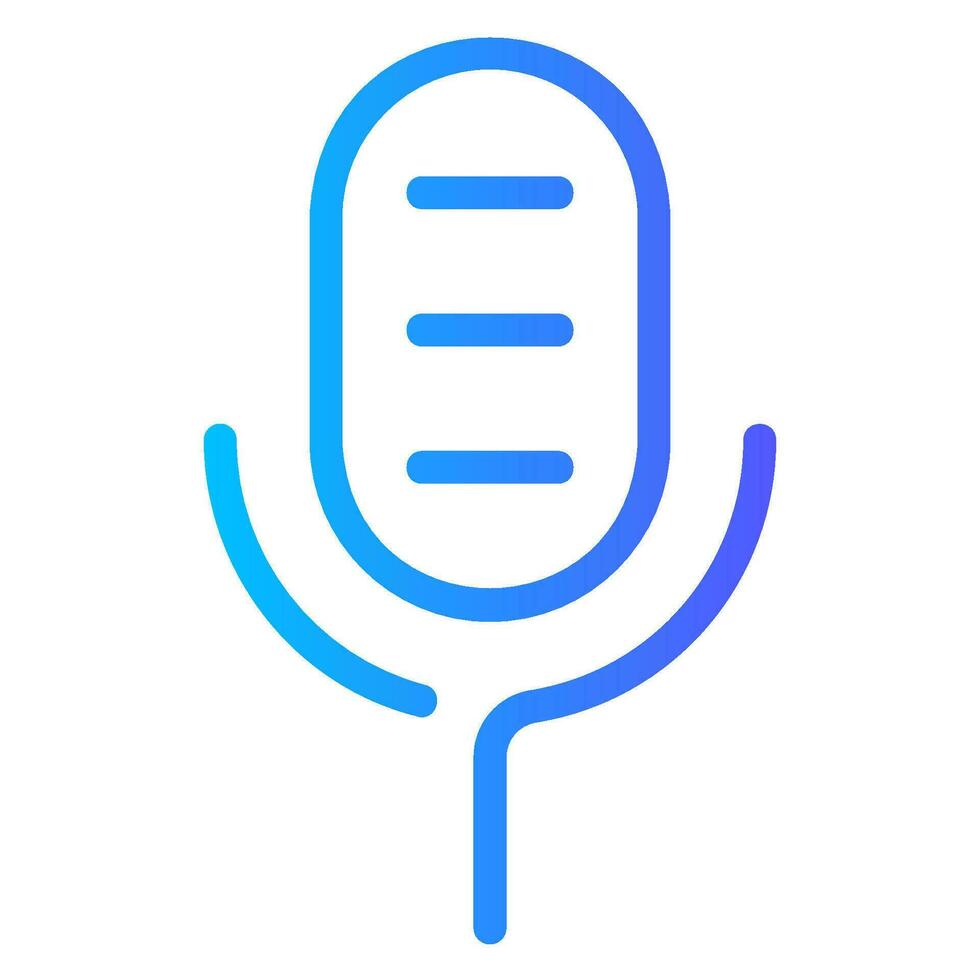 mic gradient icon 34621355 Vector Art at Vecteezy