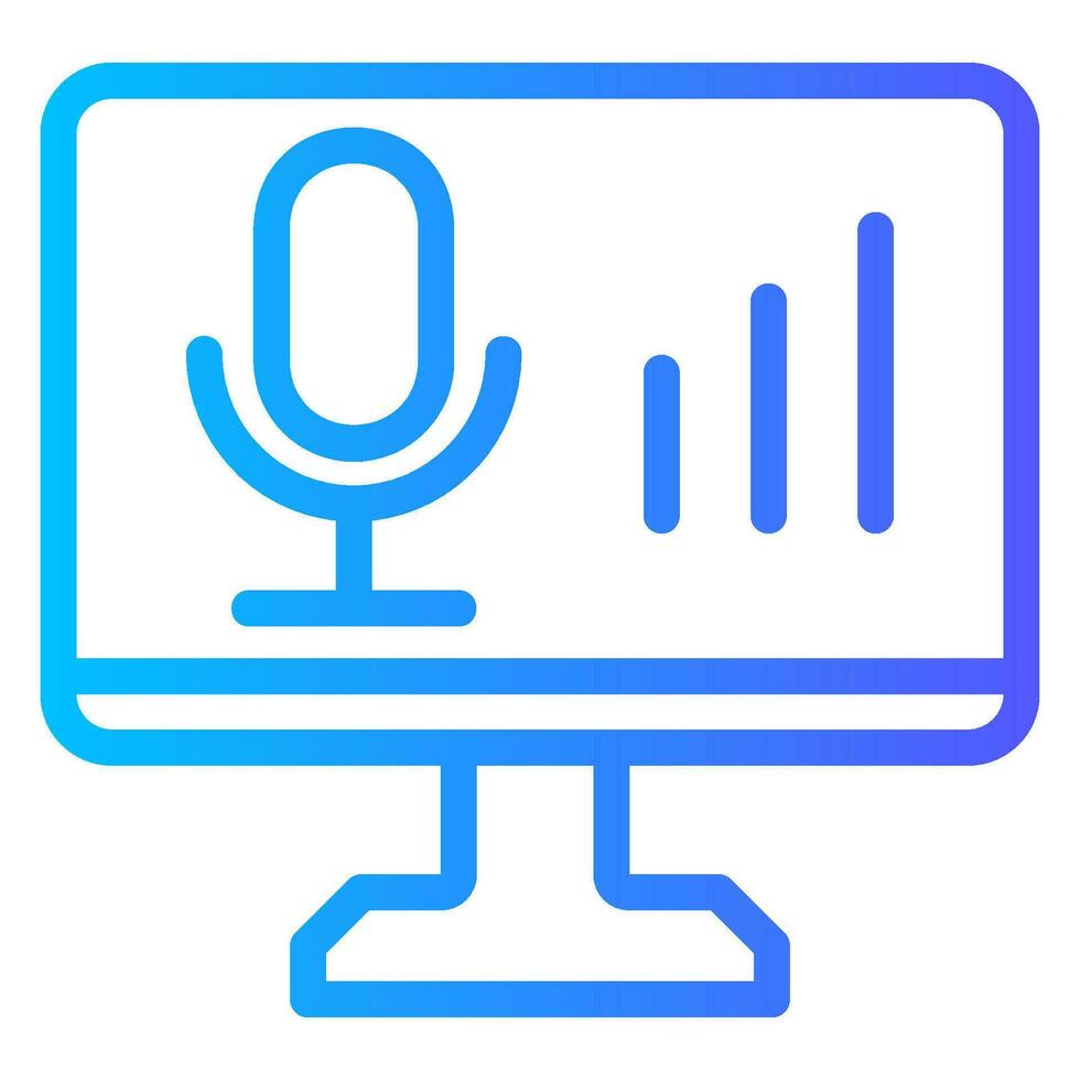microphone gradient icon 34621454 Vector Art at Vecteezy