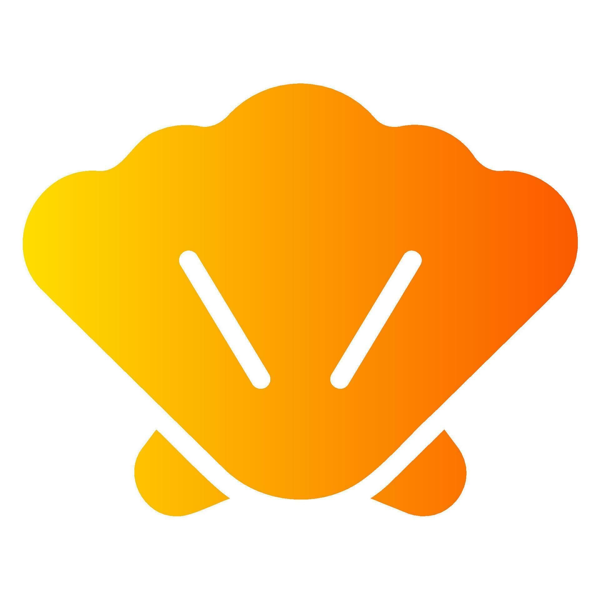 clam gradient icon 34621552 Vector Art at Vecteezy