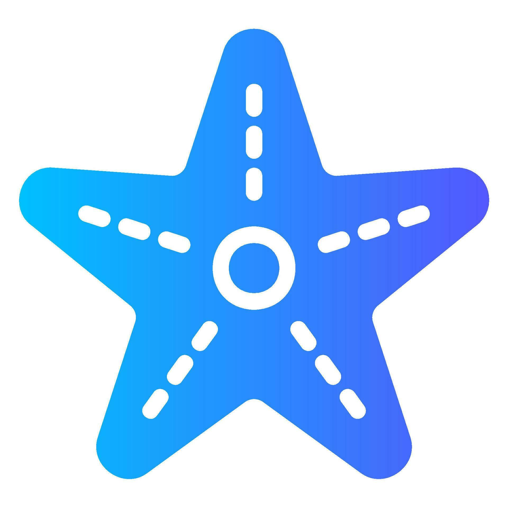 starfish gradient icon 34621598 Vector Art at Vecteezy
