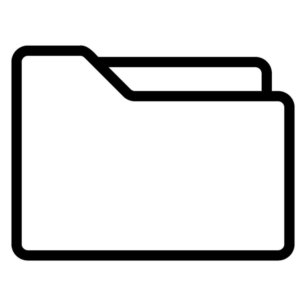 folder line icon 34621651 Vector Art at Vecteezy