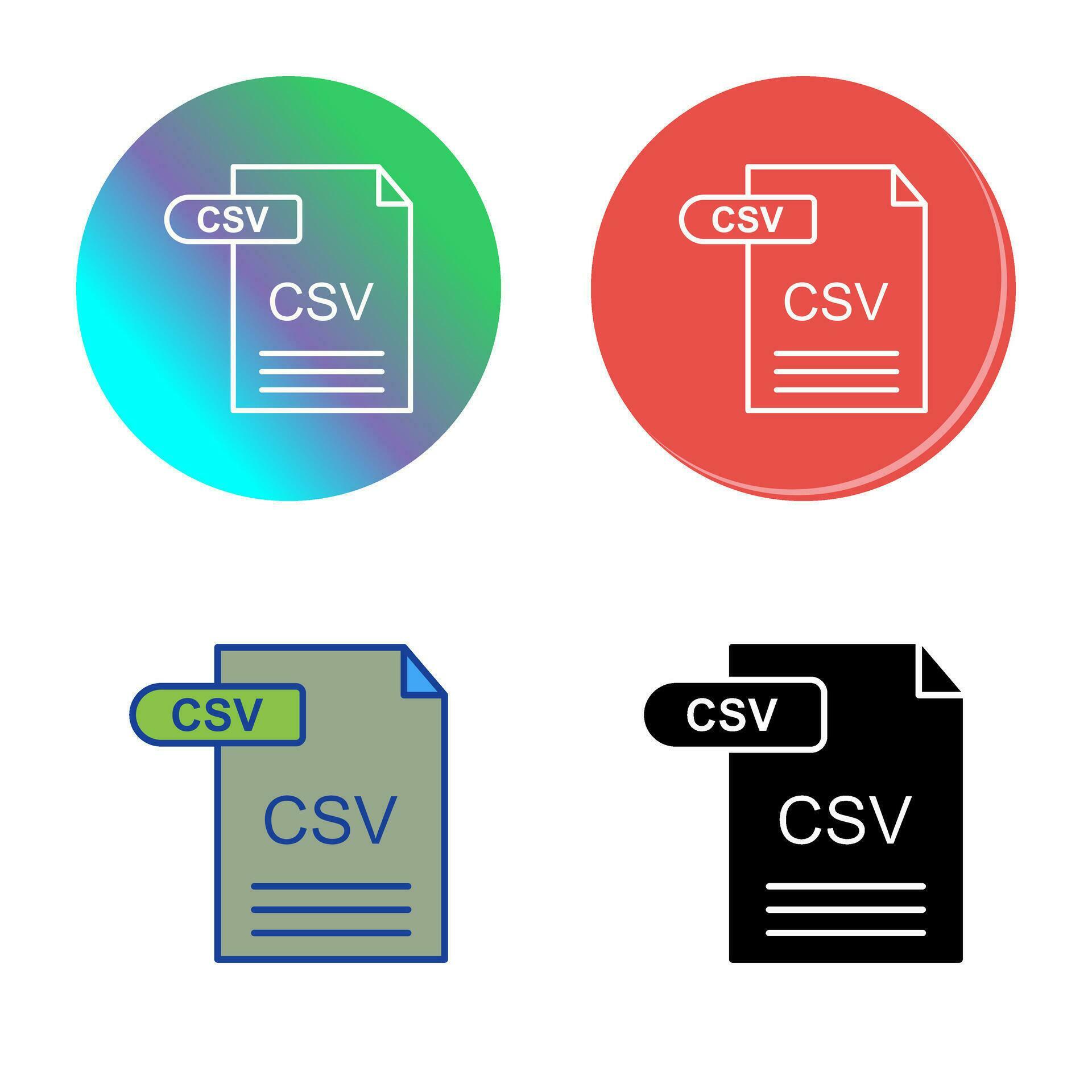 CSV Vector Icon 34627809 Vector Art at Vecteezy