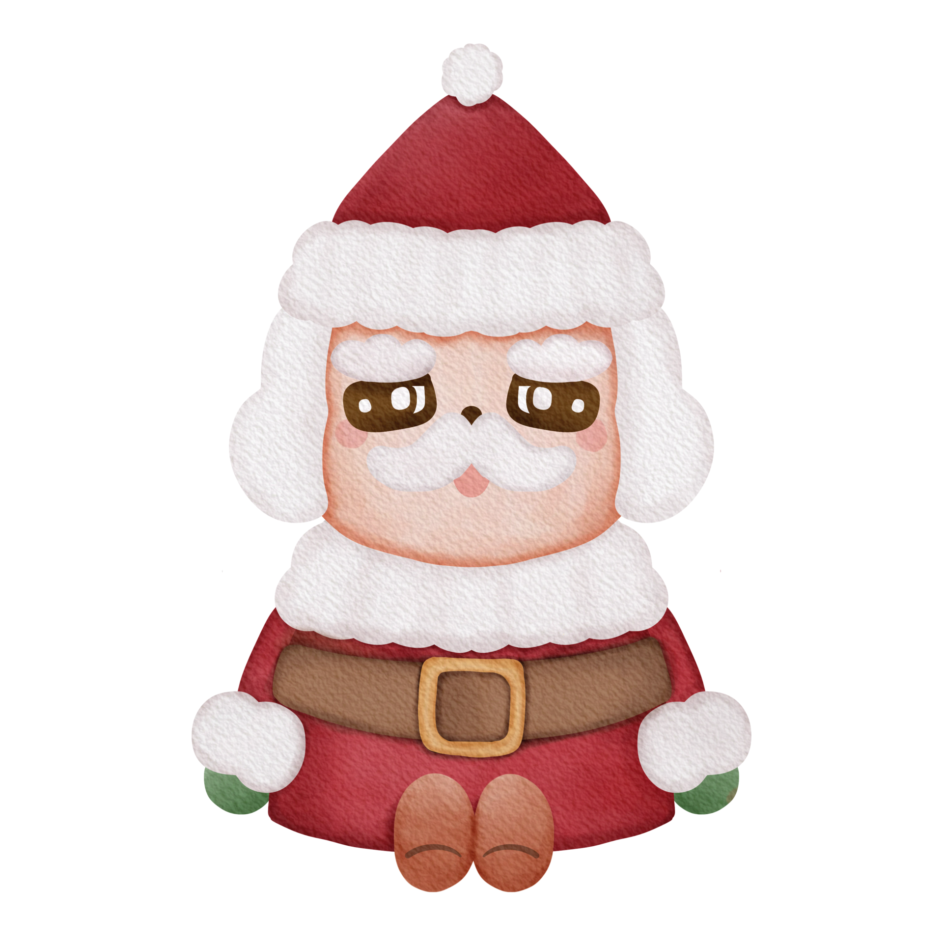 Christmas Santa Claus Isolate Cute Santa Christmas T 34637973 Png