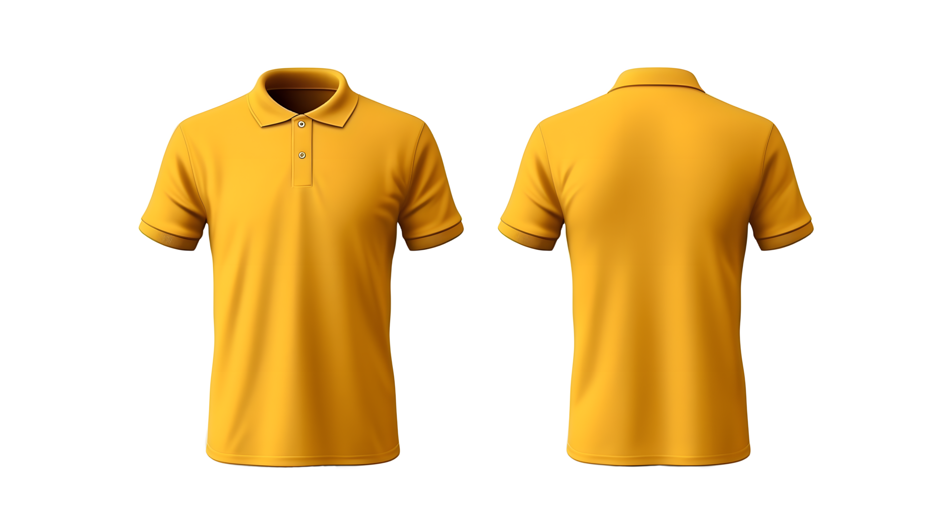 Yellow polo shirt mockup, front and back view 34638558 PNG Yellow polo shirt mockup, front and back view 34638558 PNG