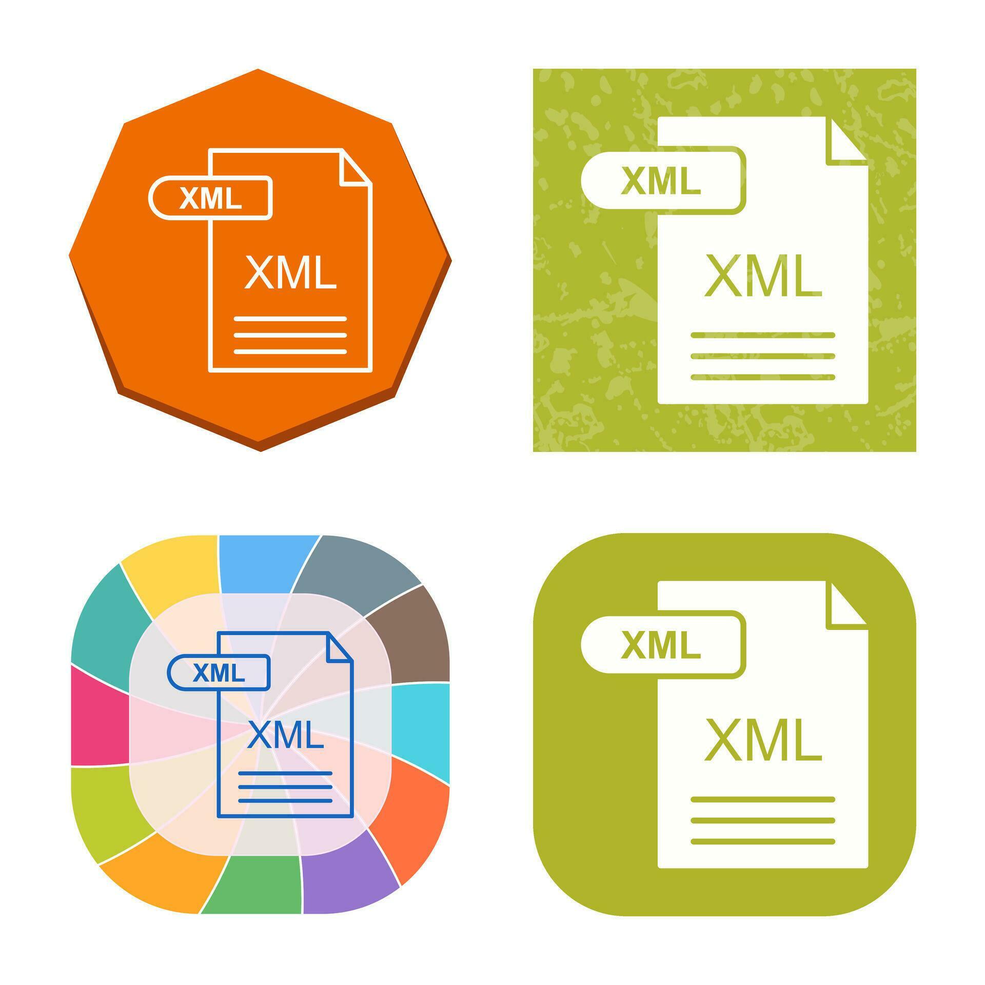 XML Vector Icon 34641317 Vector Art at Vecteezy