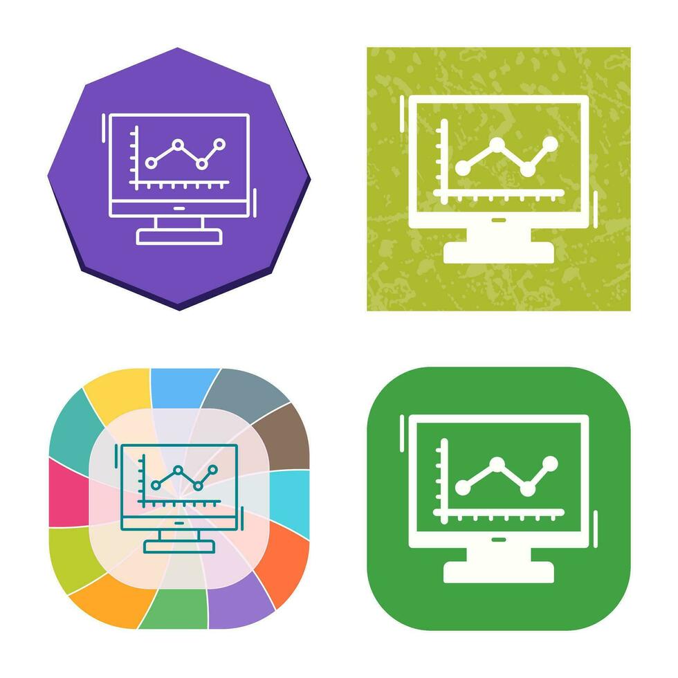 Line Chart Vector Icon 34646848 Vector Art at Vecteezy