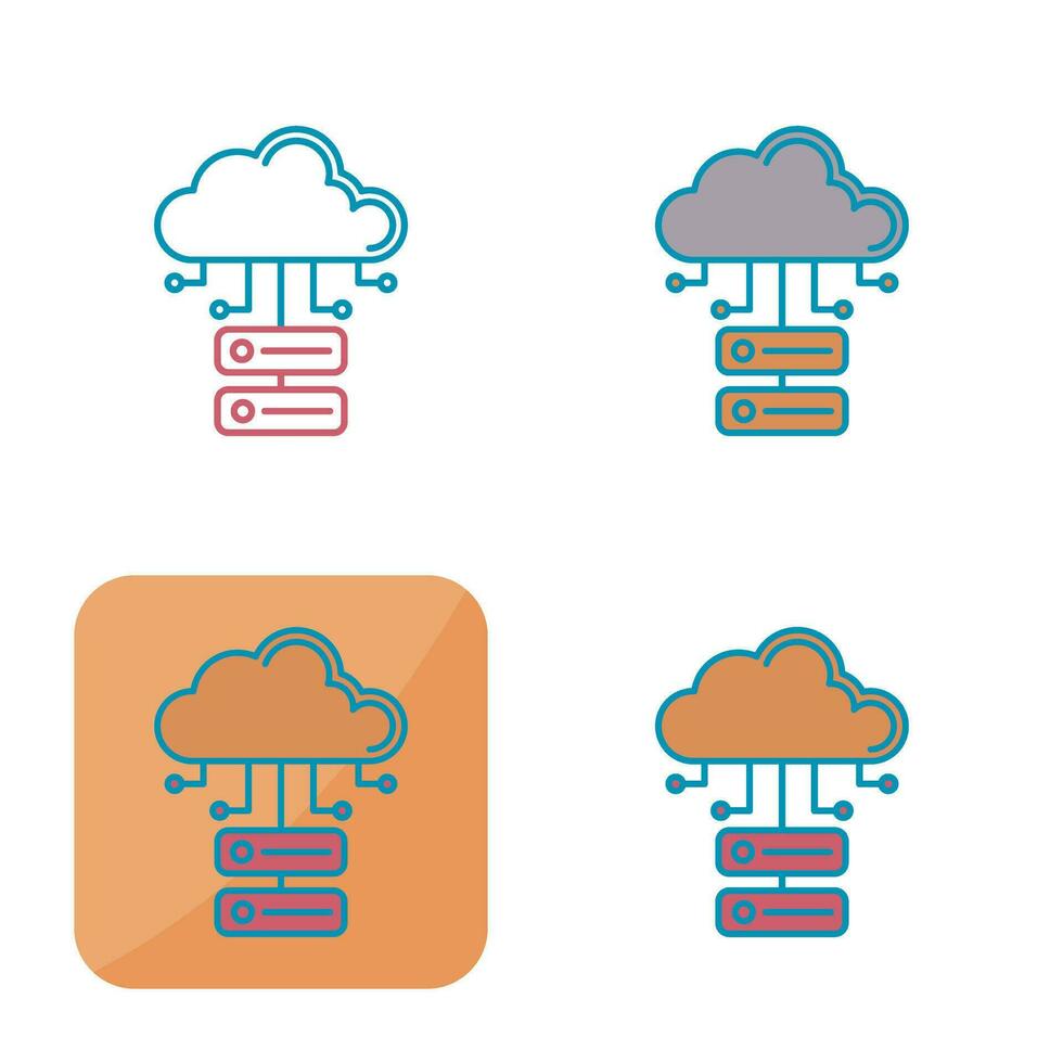 Cloud Database Vector Icon 34662847 Vector Art at Vecteezy