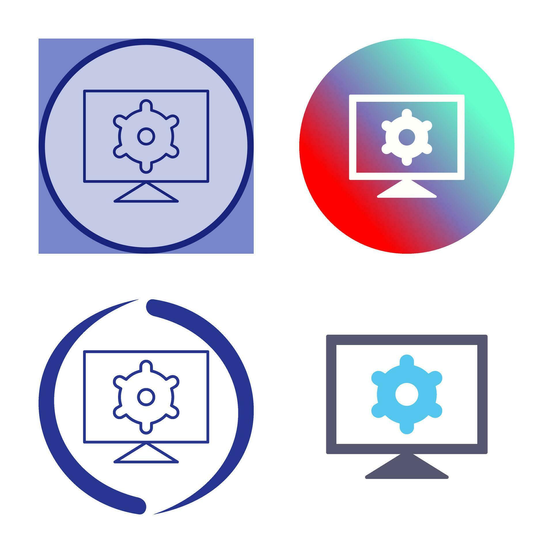 Computer Settings Vector Icon 34667174 Vector Art at Vecteezy