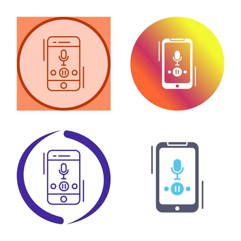 Voice Record Vector Icon 34667785 Vector Art at Vecteezy