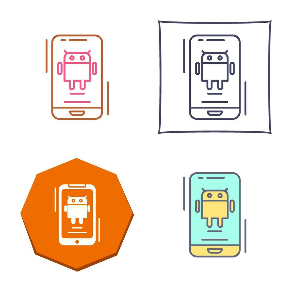 Android Vector Icon 34681379 Vector Art at Vecteezy