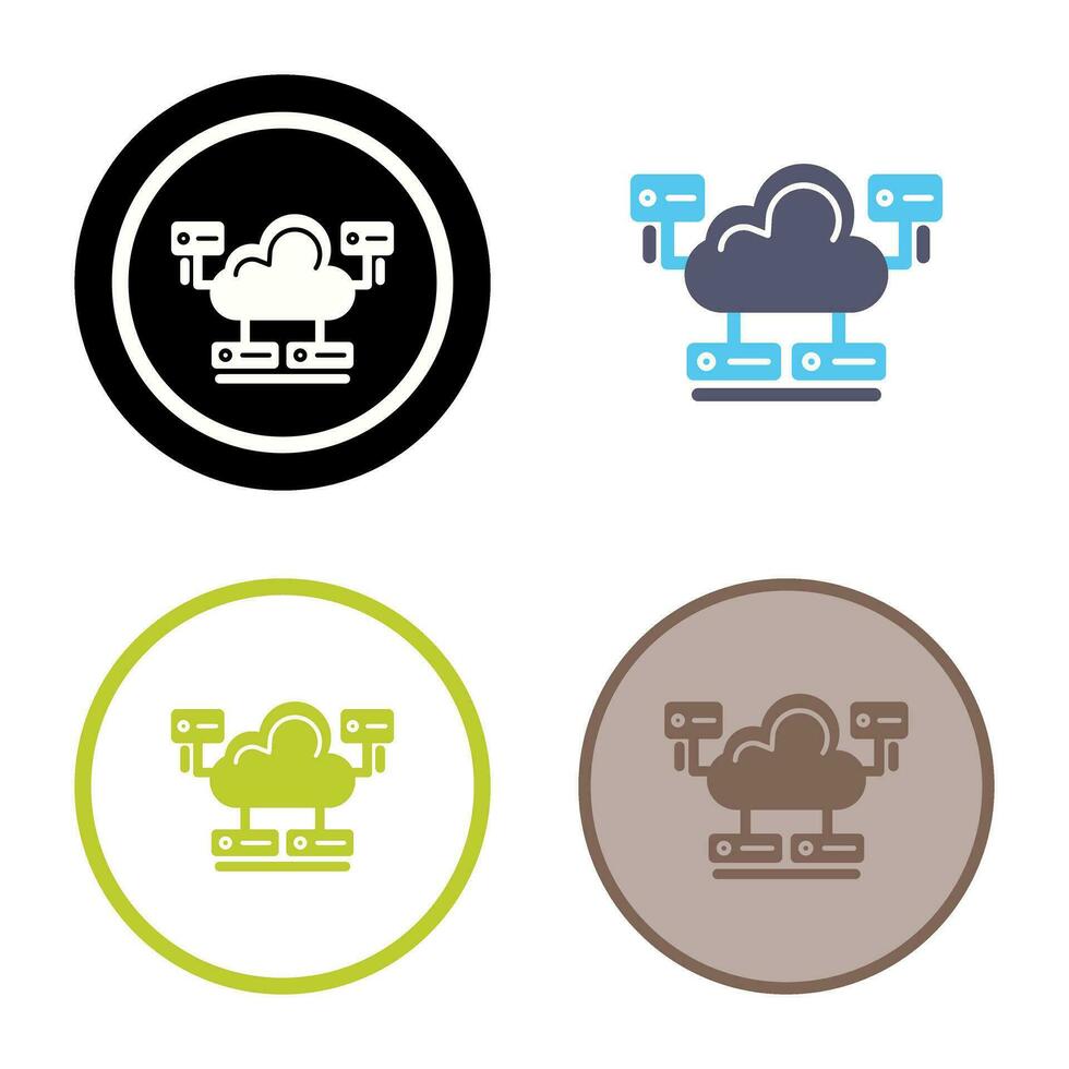 Cloud Database Vector Icon 34688037 Vector Art at Vecteezy