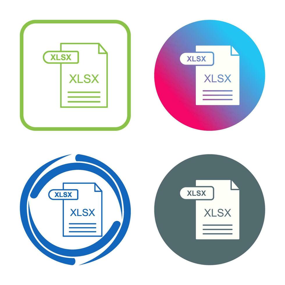 XLSX Vector Icon 34692171 Vector Art at Vecteezy