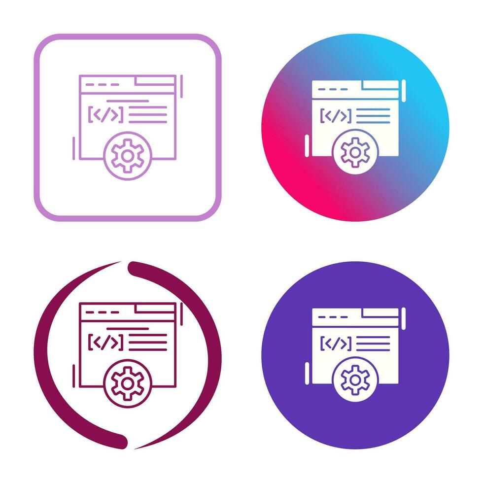 Web Development Vector Icon 34692409 Vector Art at Vecteezy