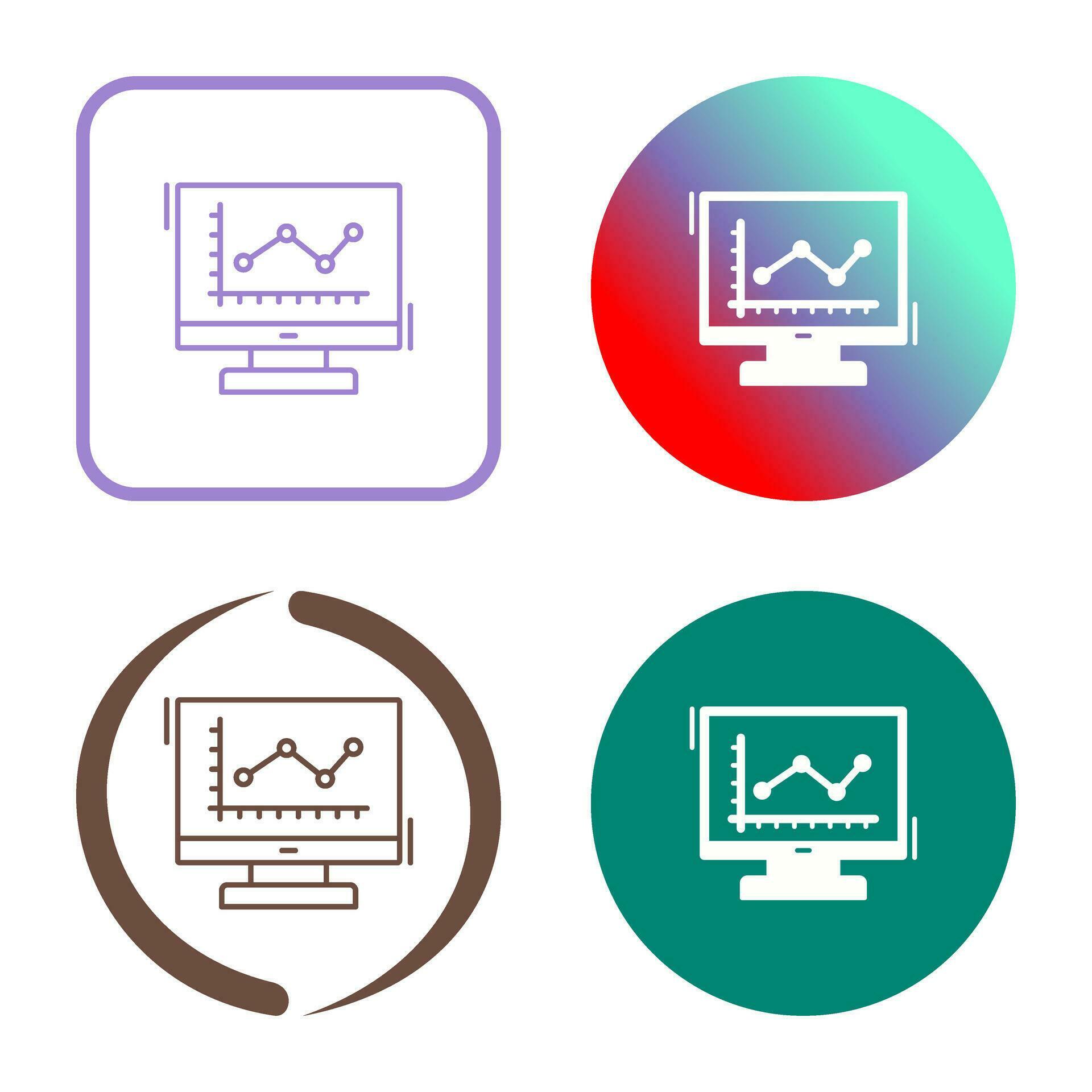Line Chart Vector Icon 34692708 Vector Art at Vecteezy