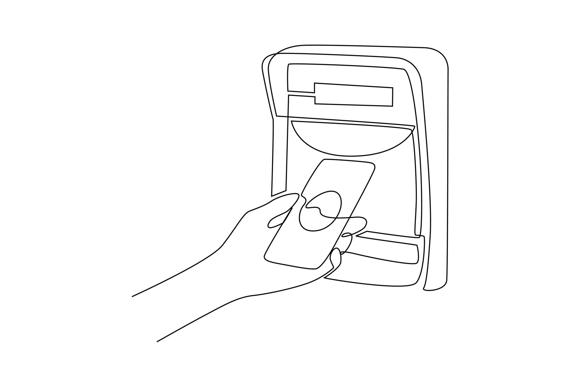 Continuous One Line Drawing Face Recognition Voice Authentication And Retina Scanning