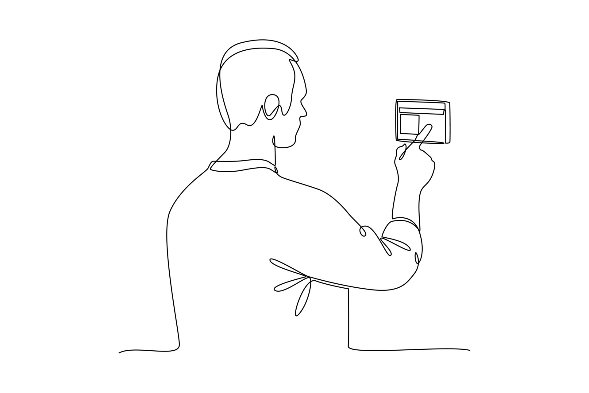 Continuous One Line Drawing Face Recognition Voice Authentication And Retina Scanning