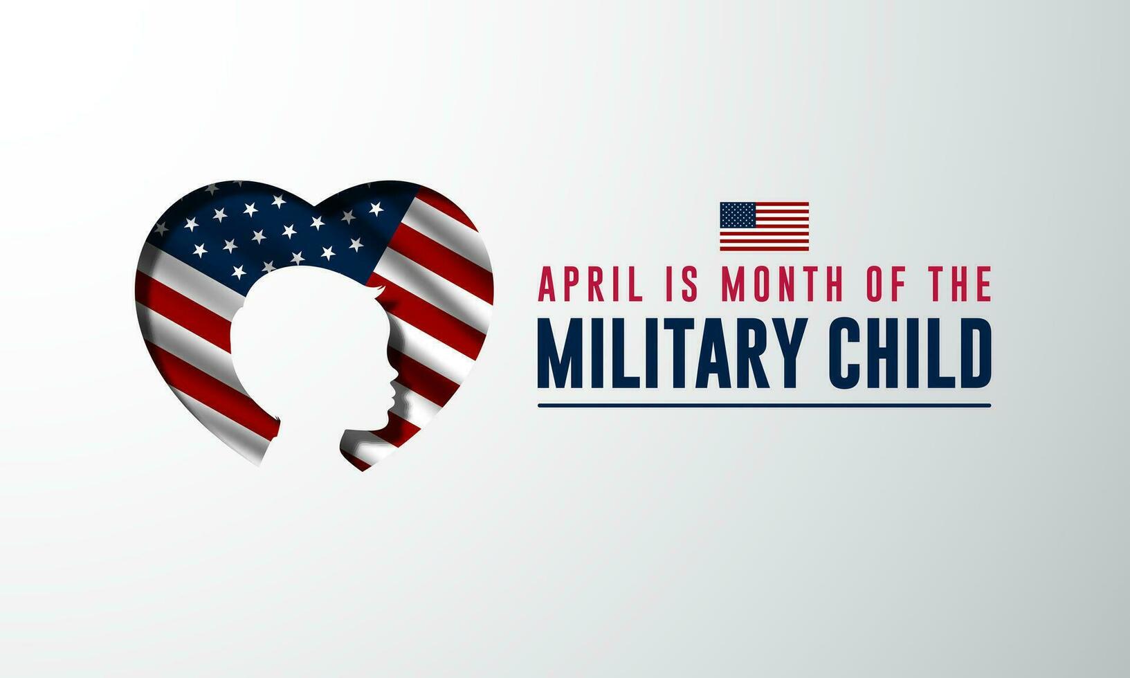 Month Of the Military Child Is April Background Vector Illustration ... Month Of the Military Child Is April Background Vector Illustration ...