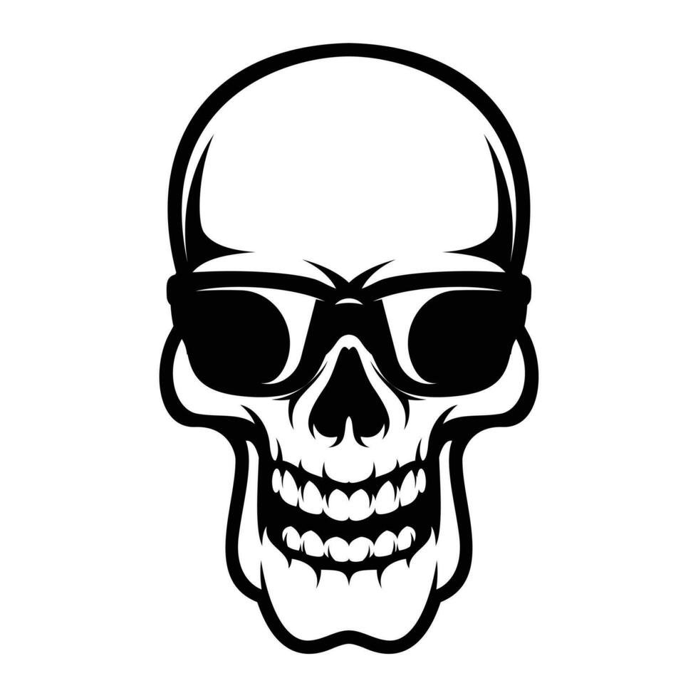 Skull Sunglasses Outline 34709472 Vector Art At Vecteezy