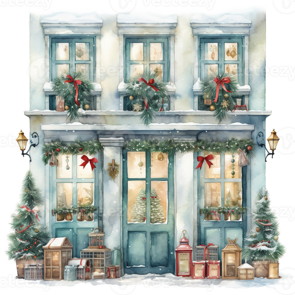 Ai Generated Window For Christmas Event Watercolor Style Ai Generated