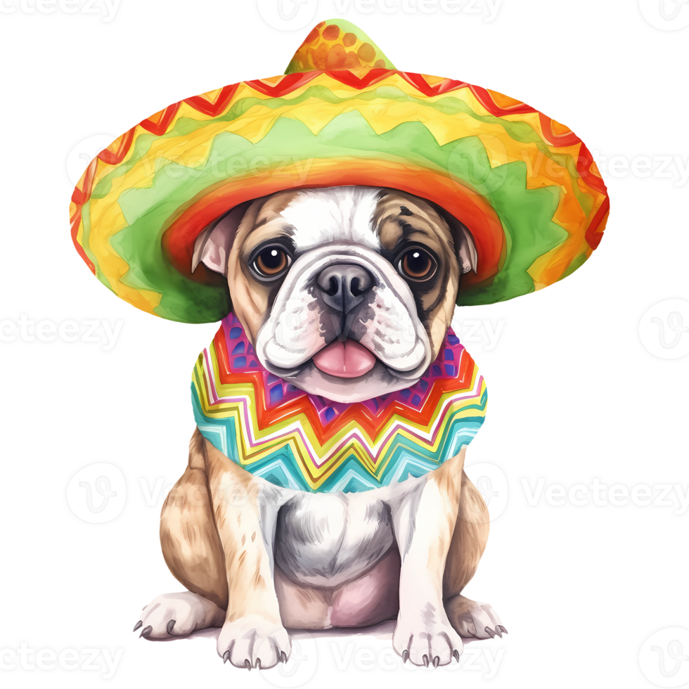 ai generado linda buldog perro mexicano acuarela clipart ilustración ... ai generado linda buldog perro mexicano acuarela clipart ilustración ...