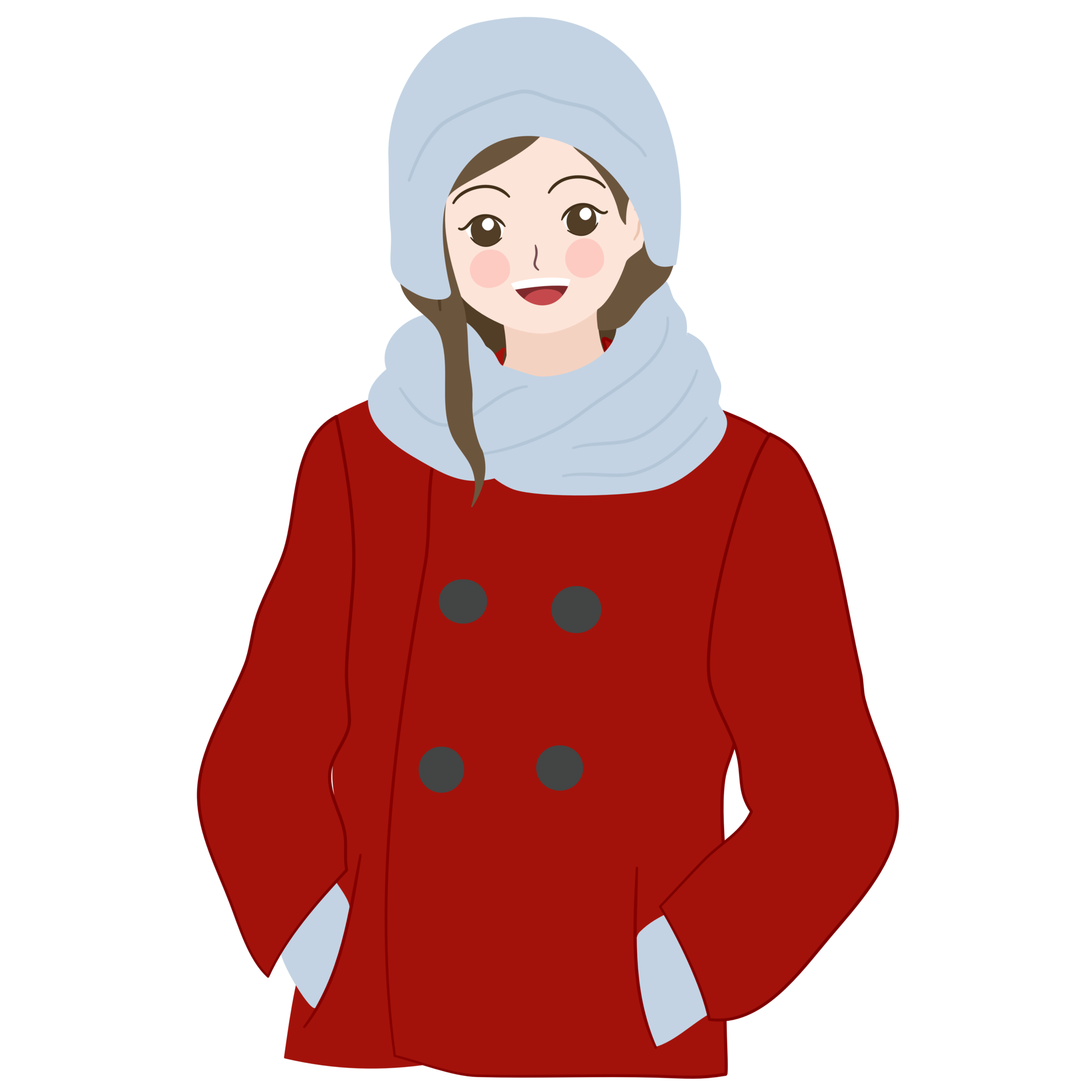 Woman Wearing Winter Clothes 34715512 Png