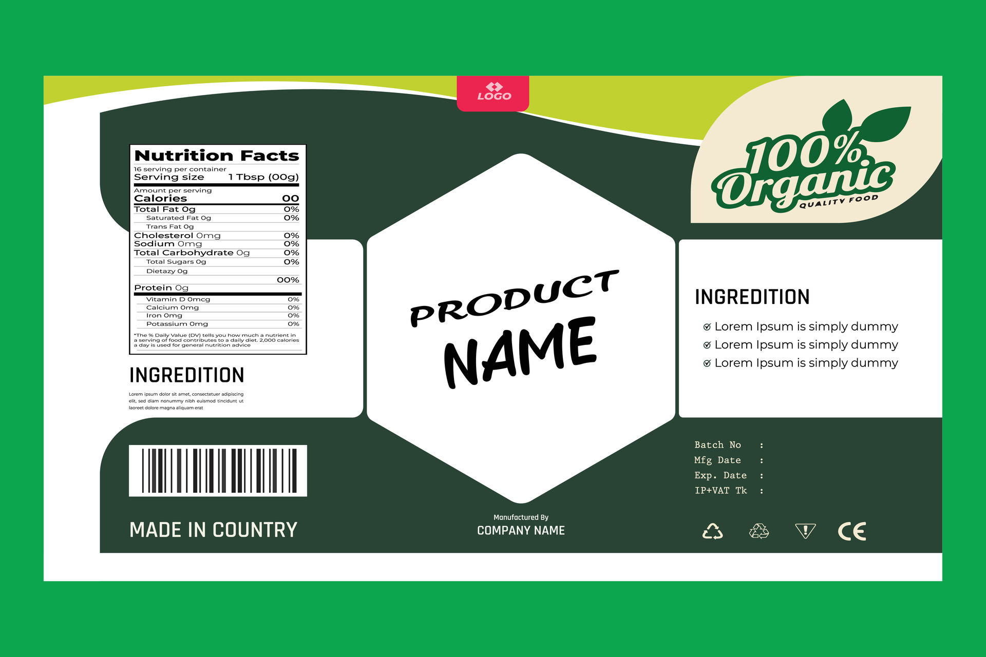 Product Label Design Template Design 34723030 Vector Art At Vecteezy