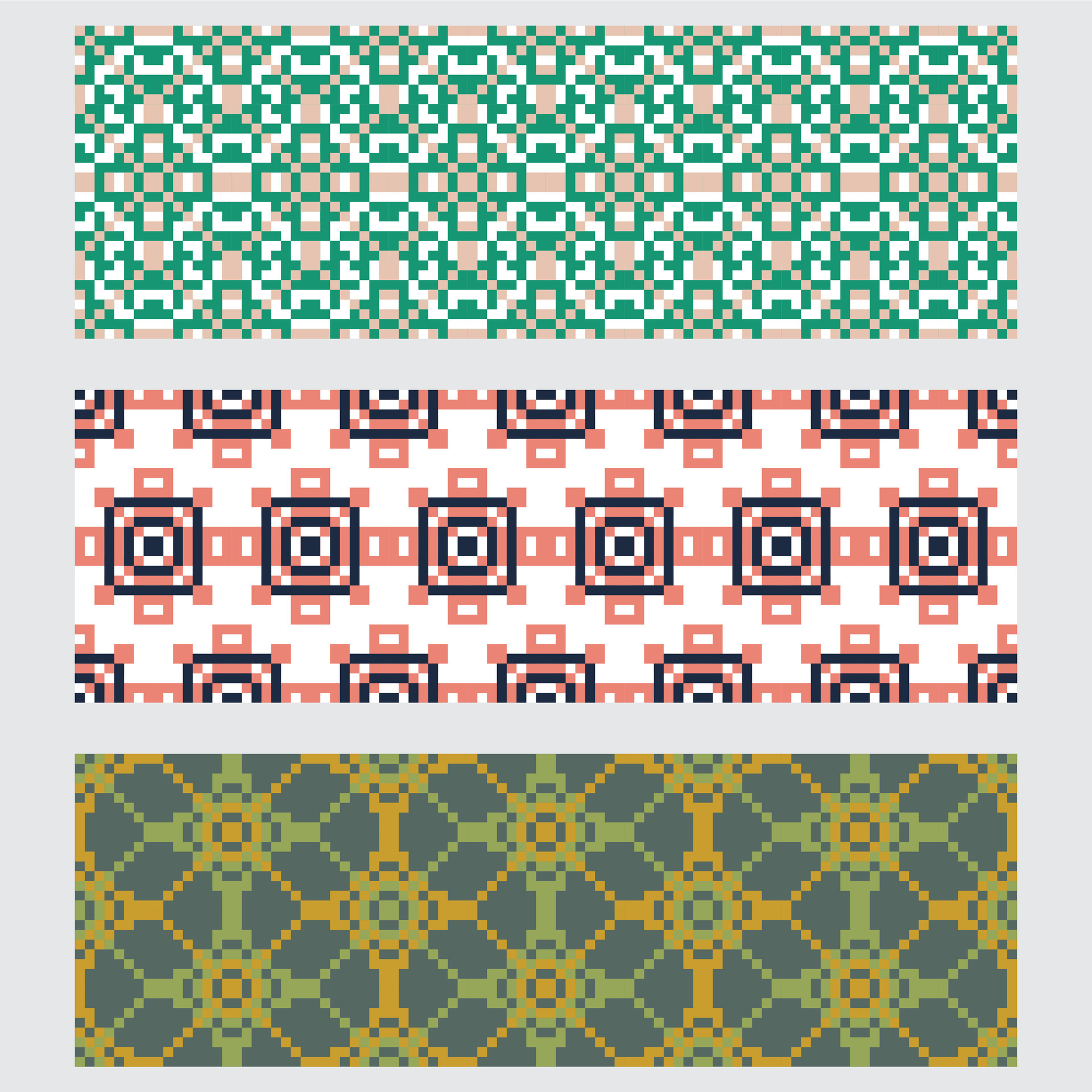 four different patterns with geometric shapes 34723770 Vector Art at ...