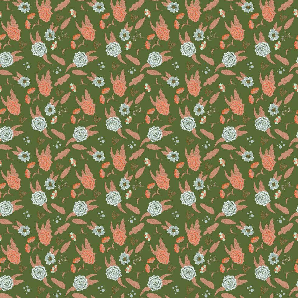Abstract Flower Pattern Background Vector Illustration 34725893