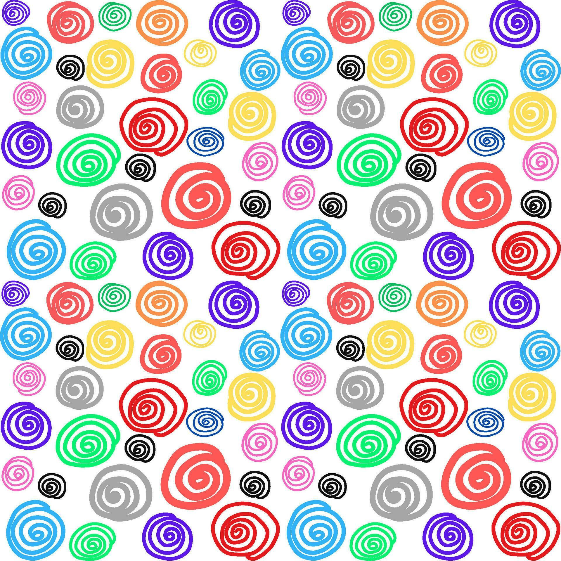 Abstract Colorful Spiral Line Art Doodle Pattern Background 34727331