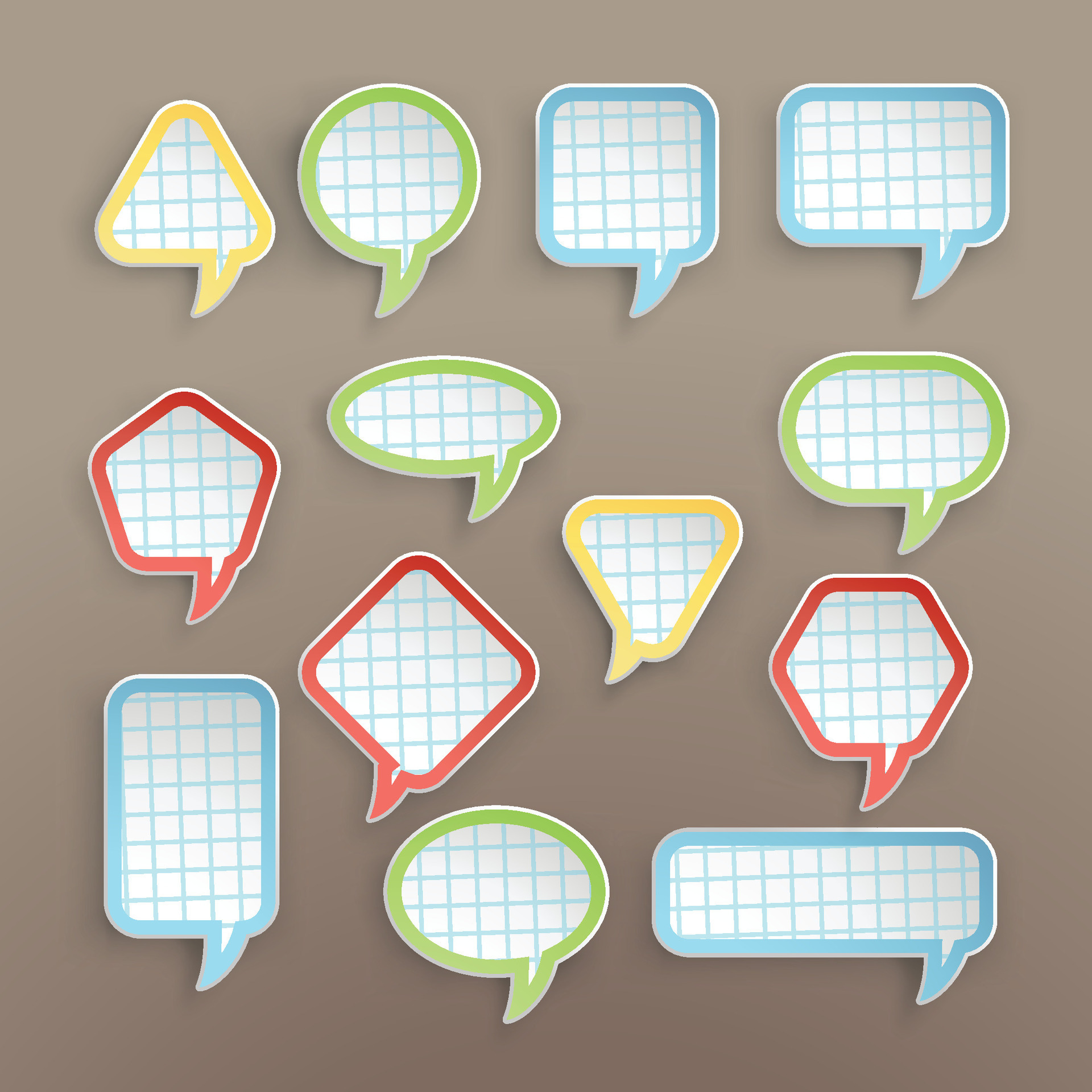 Paper Cell Set 34736194 Vector Art At Vecteezy
