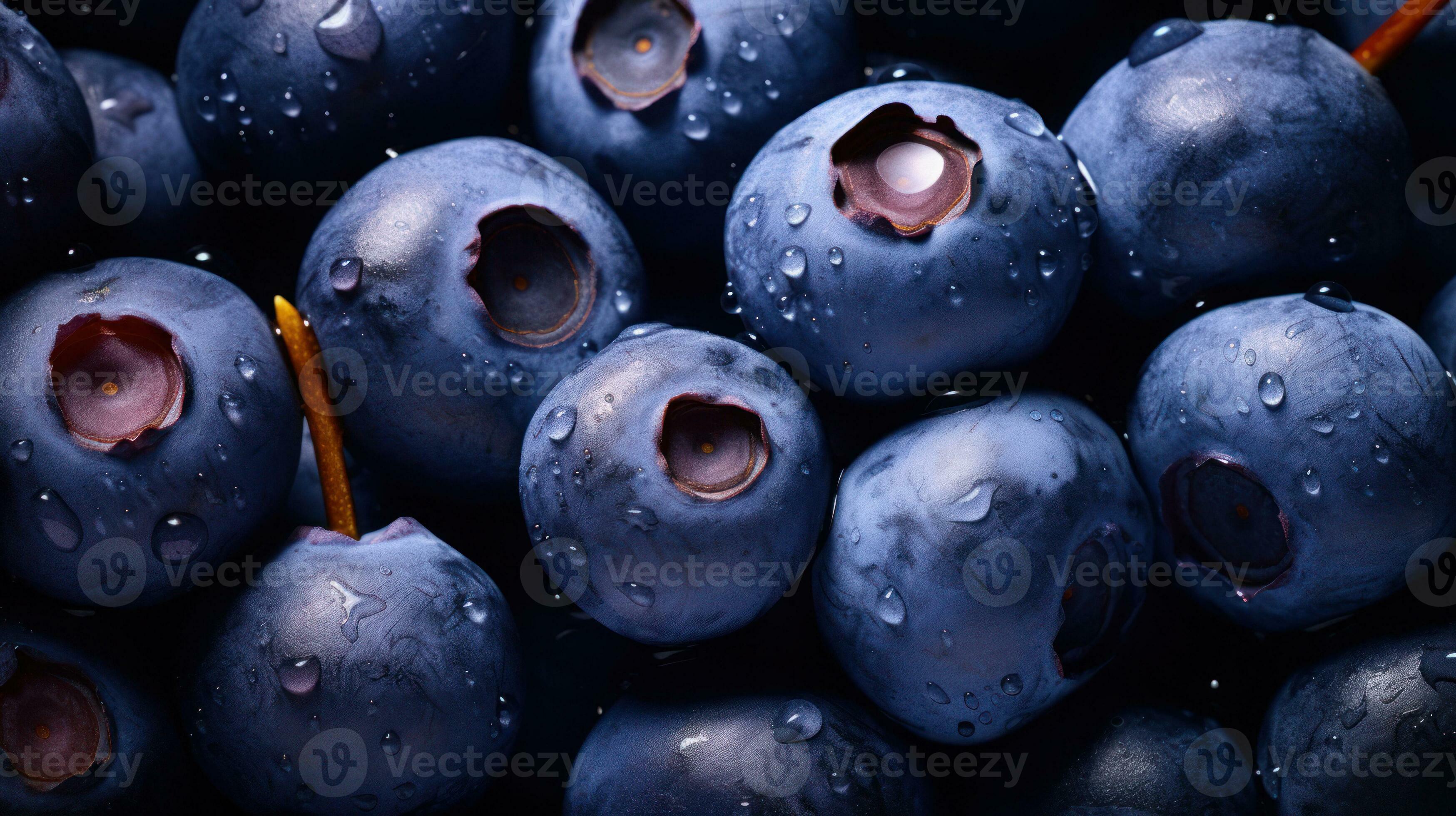 AI generated close-up photo of blueberries ai generated 34746170 Stock ...