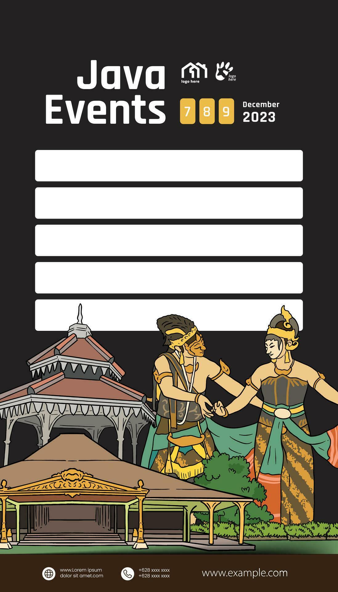 Surakarta Central Java design layout idea for social media or event ...