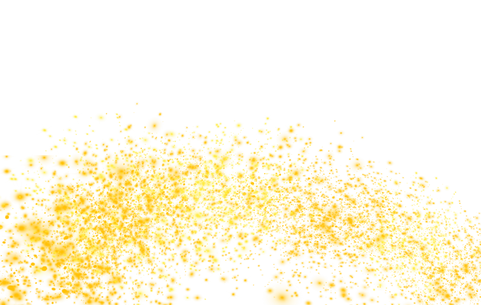Magic particles of yellow glitter effect isolated on transparent background. Png. 34760314 PNG