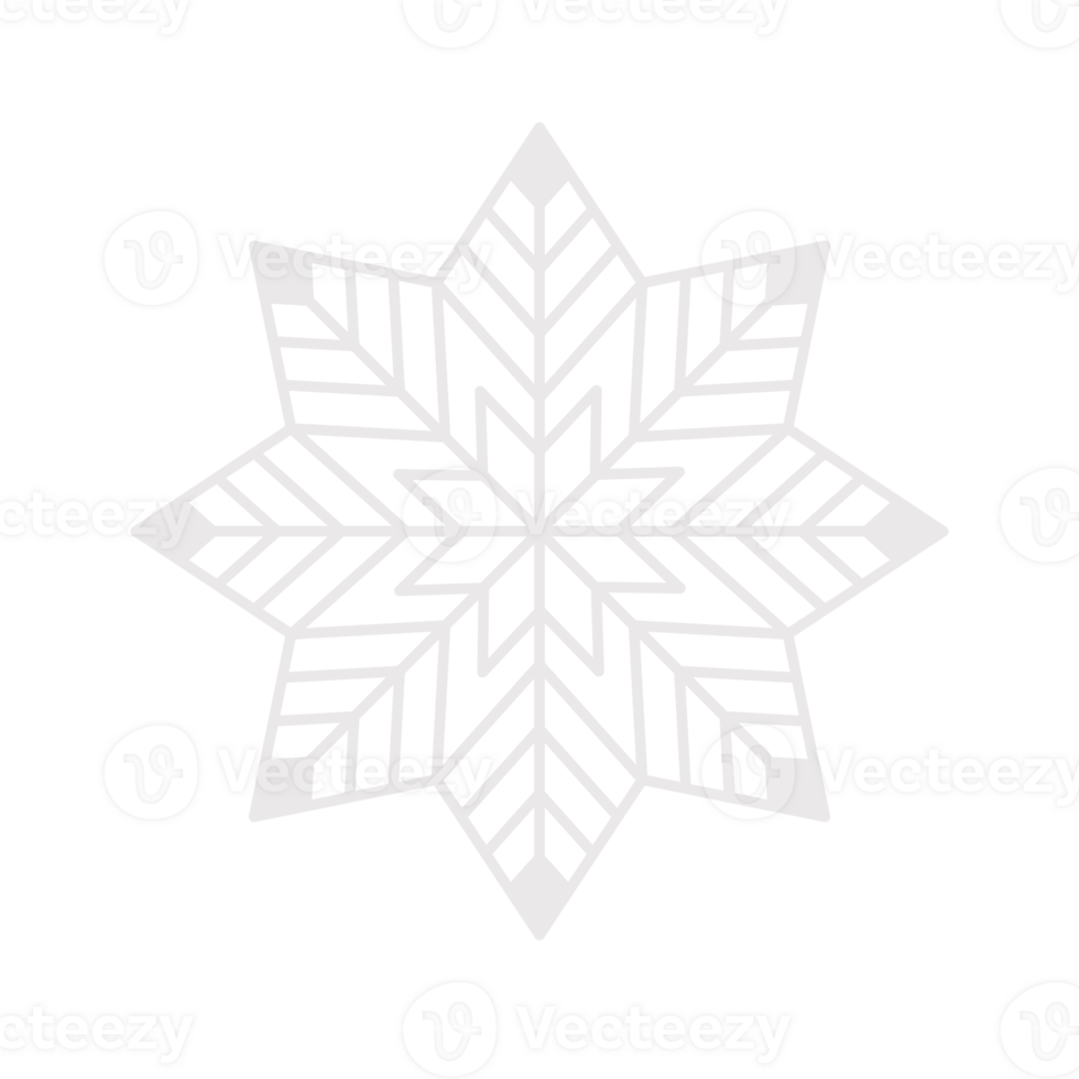 Geometric Snowflake Illustration 34760770 Png