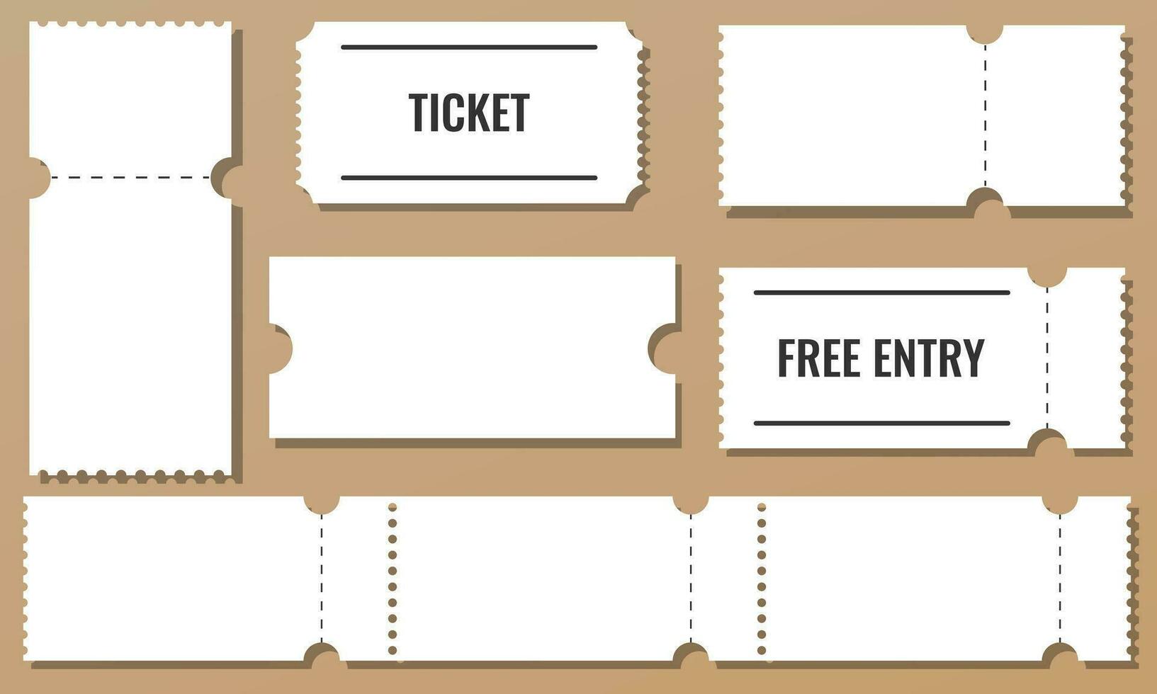 Blank Admission Ticket Template