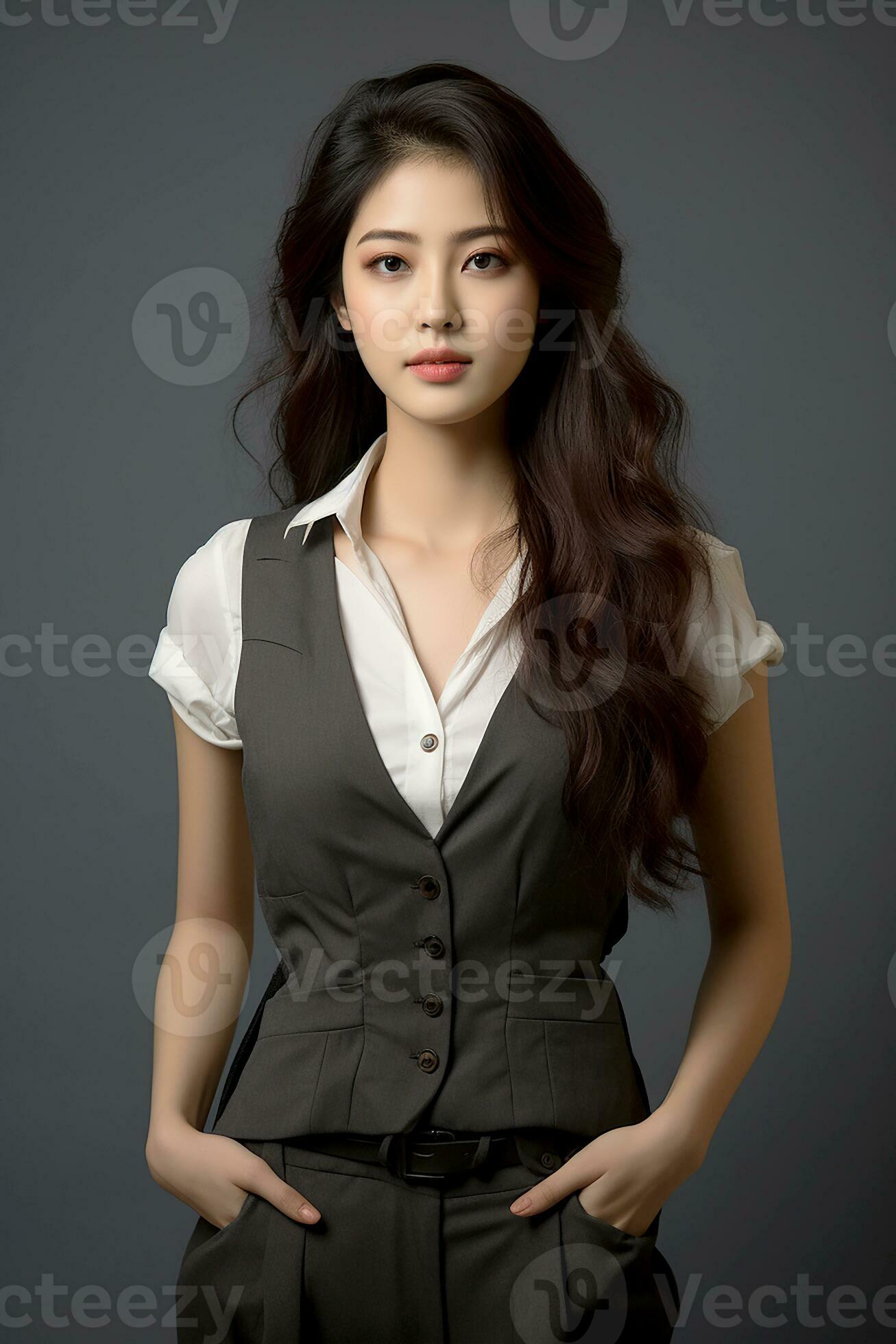 Ai Generated Young Korean Girl Model Beautiful Young Asian Woman With