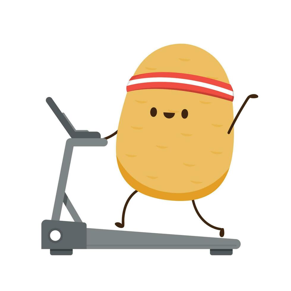 Potato Character Design Potato Vector Potato Cartoon On White Background 34776461 Vector Art