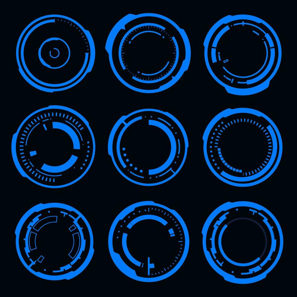 Vector Interface Frame Hud Cyberpunk Design Element. Technology Hi-tech