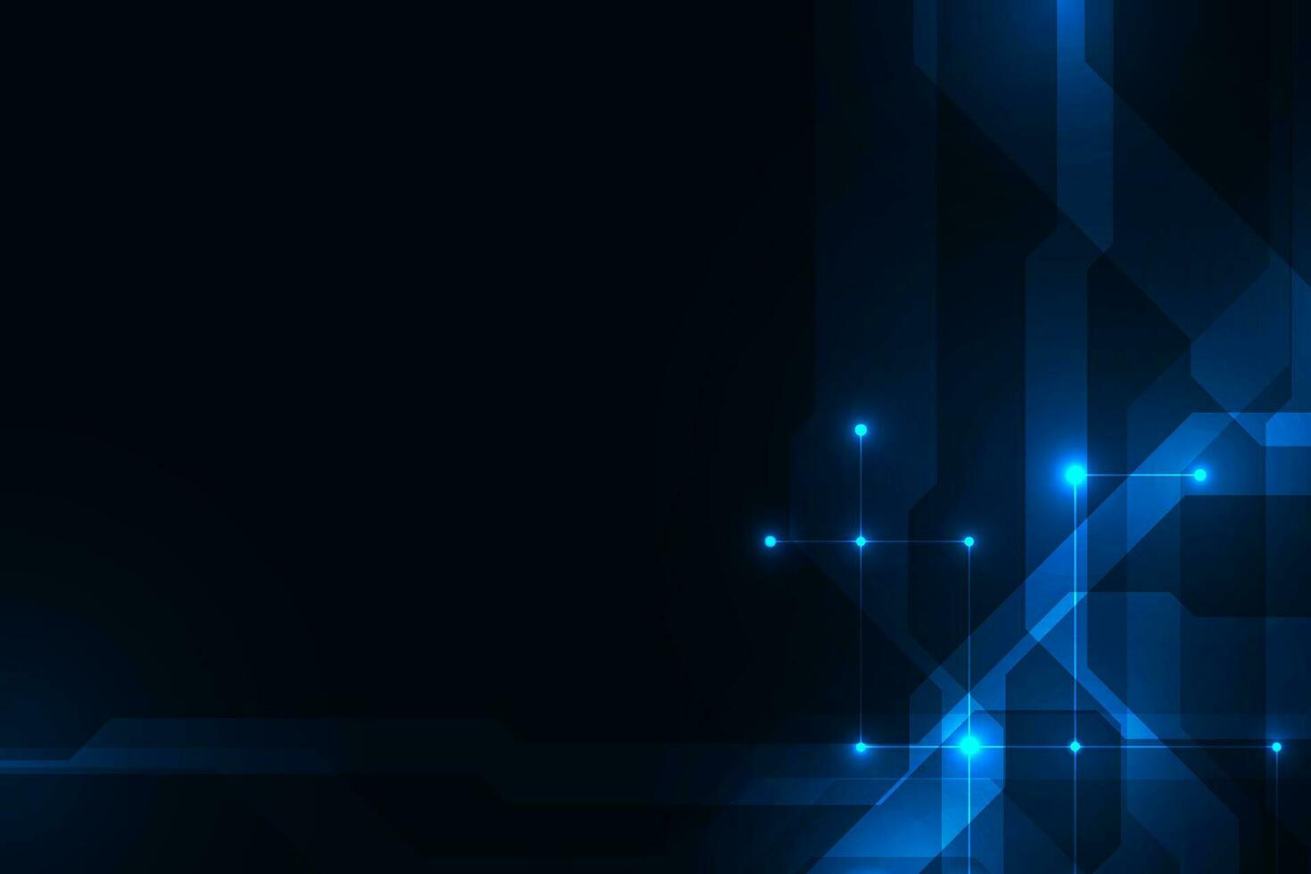 Vector tech abstract technology. Futuristic digital hi-tech background ...