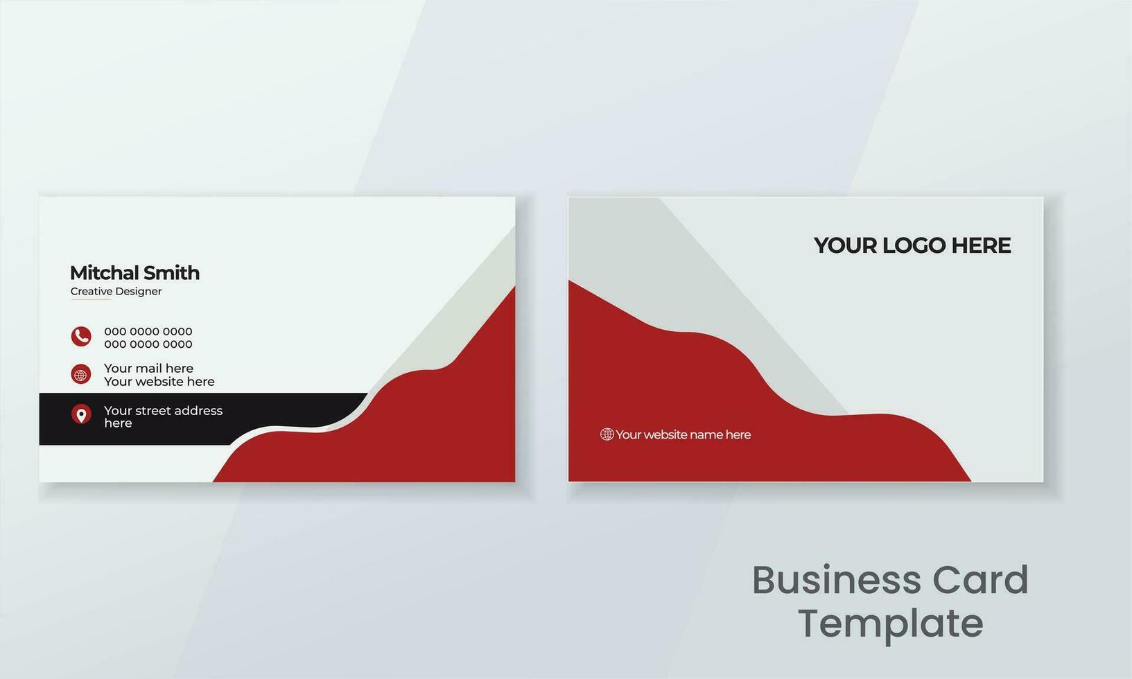 Business card icon set. Vector illustration isolated on white ... Business card icon set. Vector illustration isolated on white ...