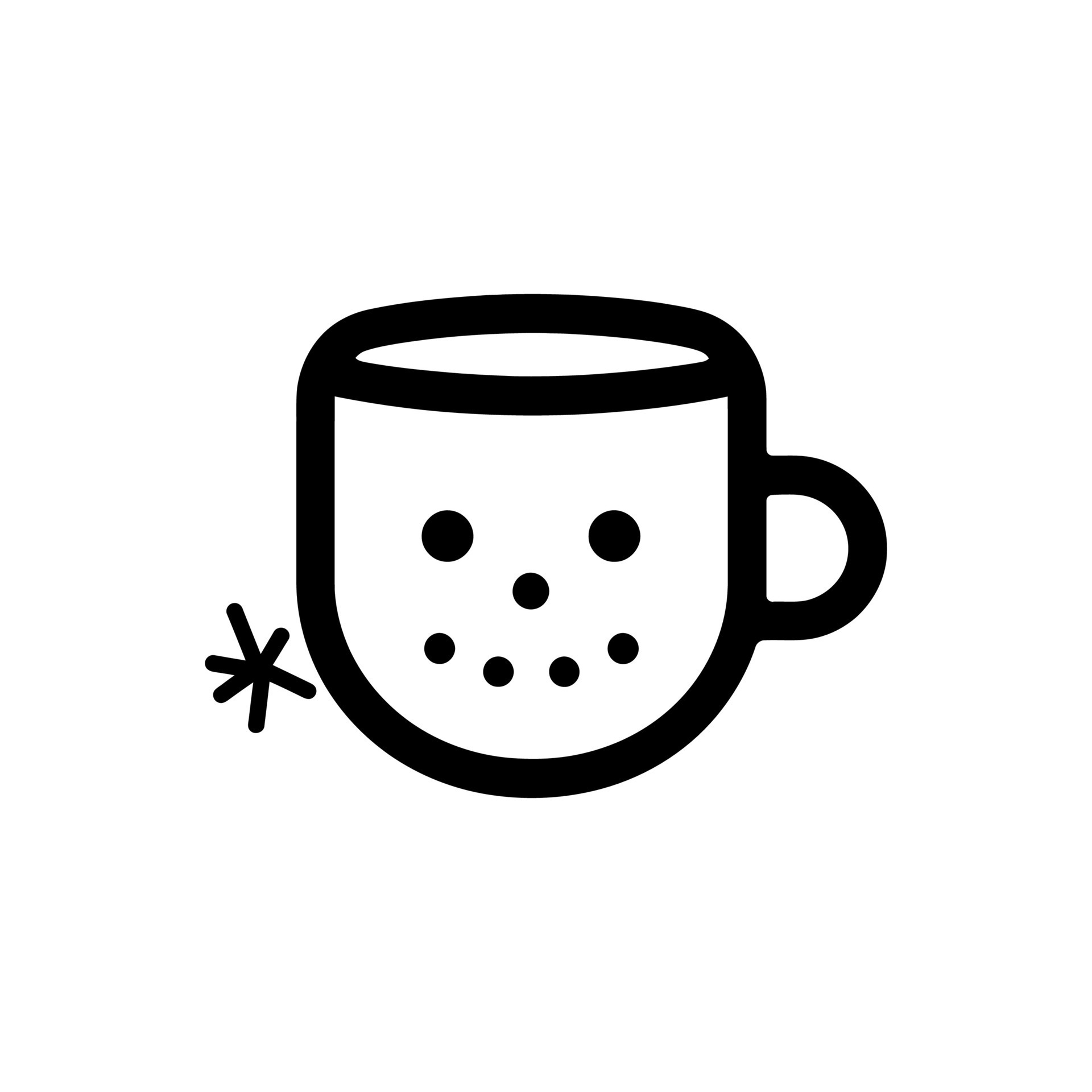 Snowman Mug Icon Simple Vector Illustration 34781082 Vector Art At Vecteezy