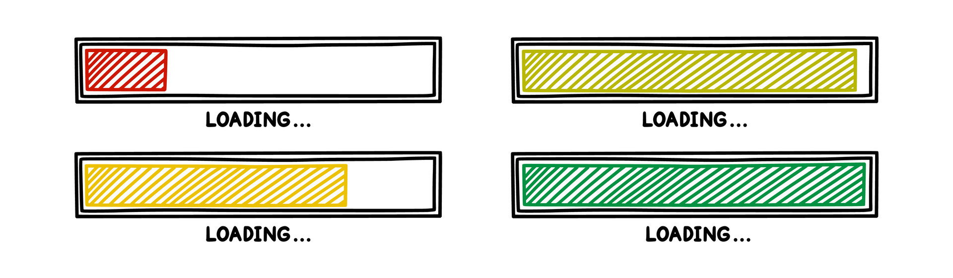 Progress Loading Bar Infographics Design Element With Status Of