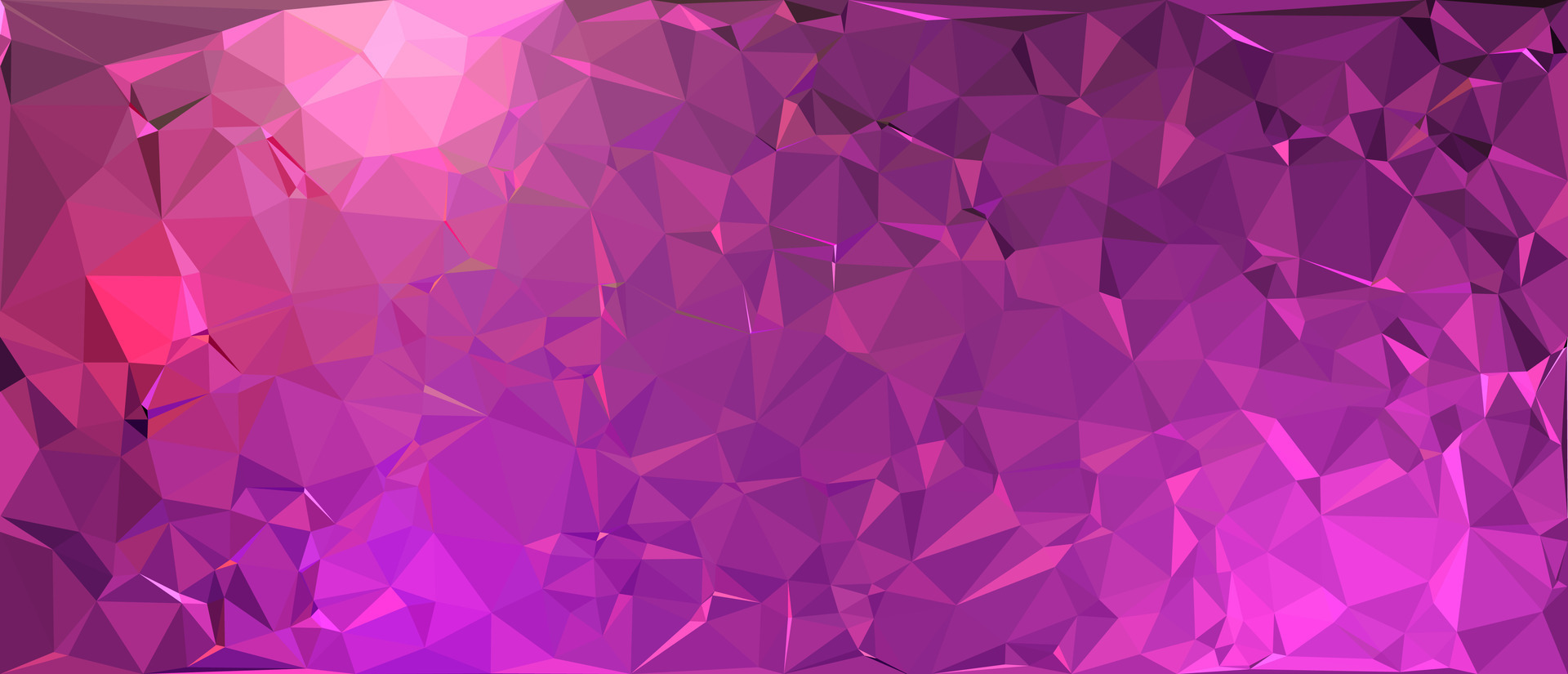 Triangle poly prism background with glowing illuminating light in pink purple tone color mosaic ...