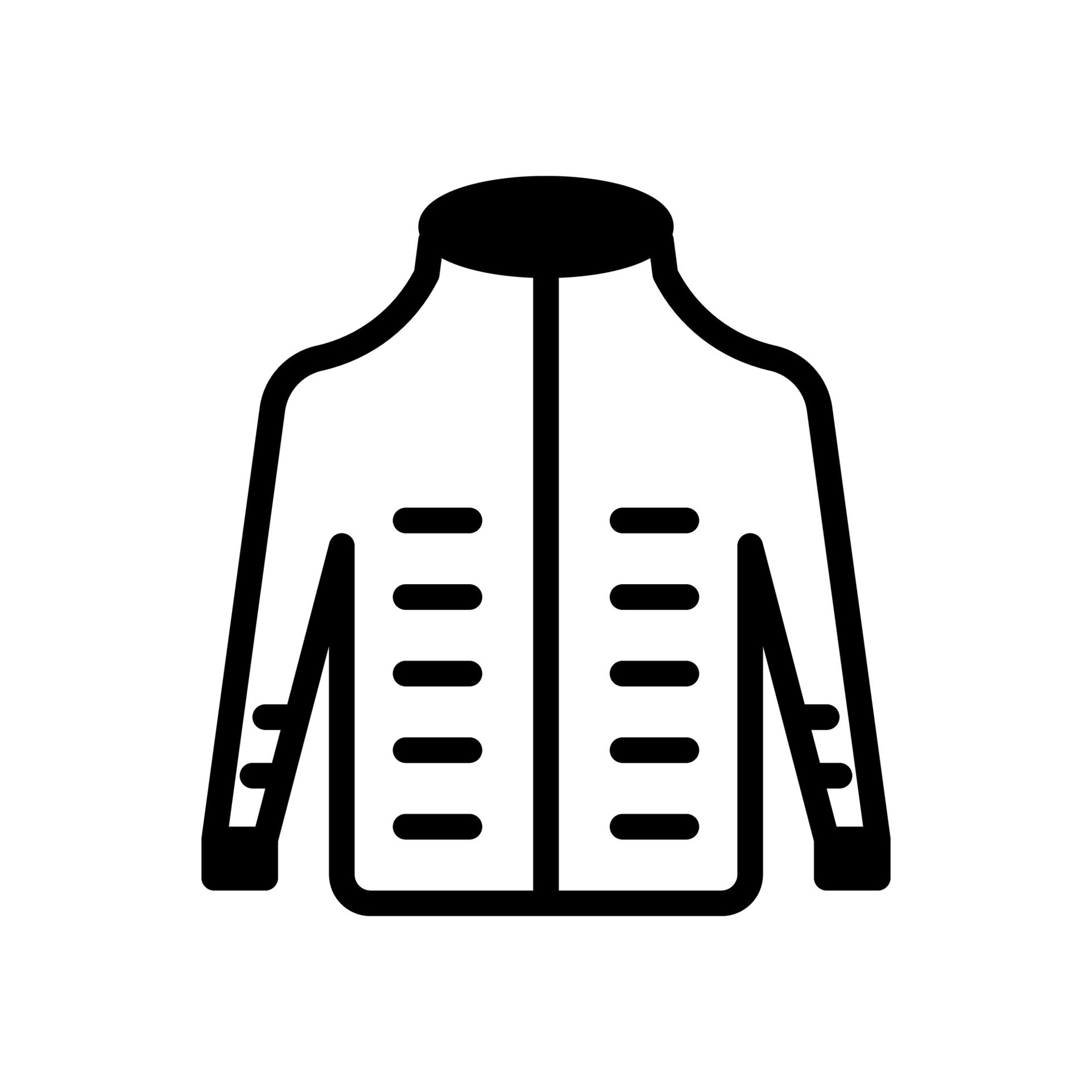 jacket icon solid style 34785213 Vector Art at Vecteezy