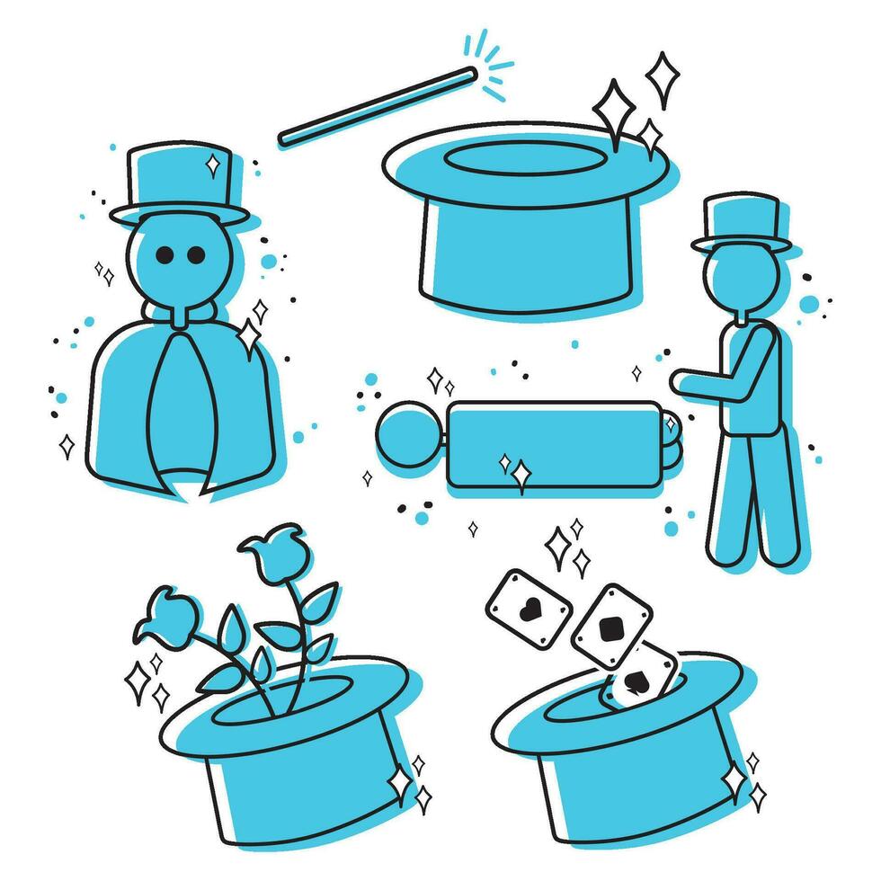 Set of different magic icons Vector illustration 34786276 Vector Art at ... Set of different magic icons Vector illustration 34786276 Vector Art at ...