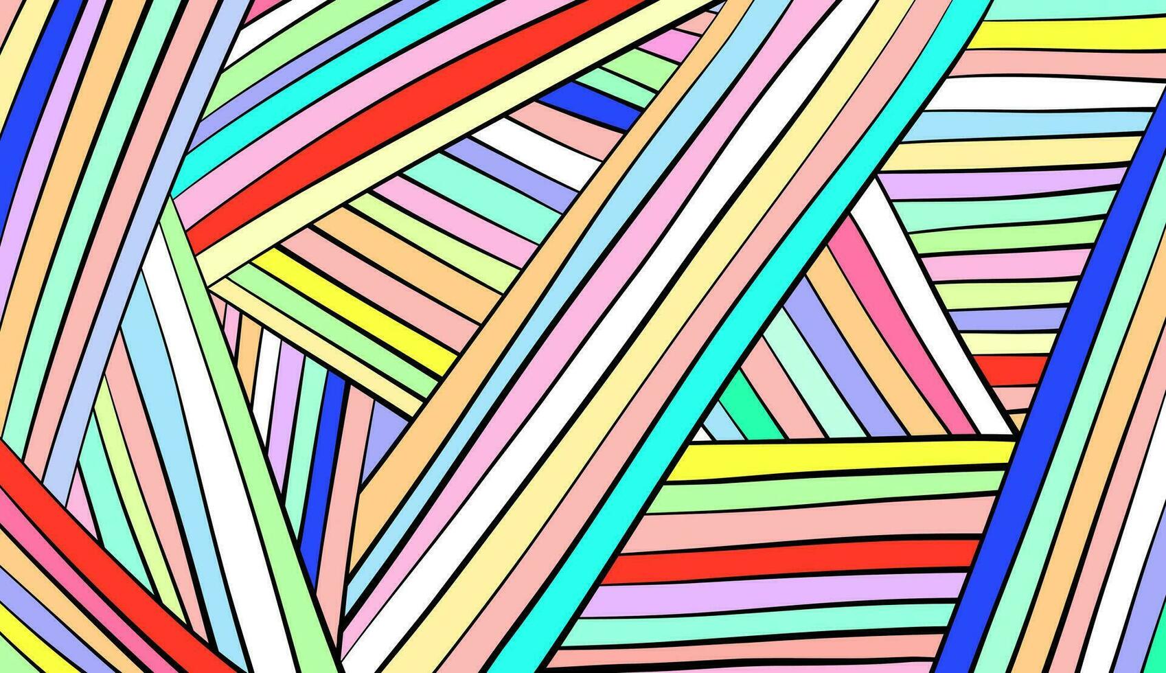 Hand drawn abstract rainbow pattern gradient background, vector ...